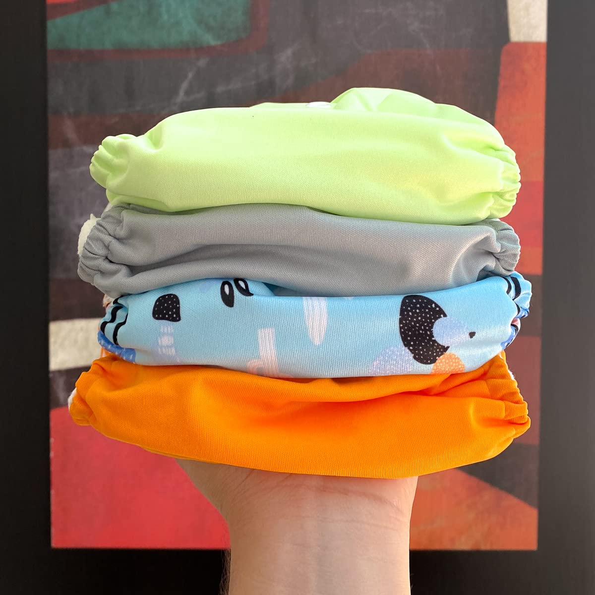 Dana Banana Baby Cloth Diaper 4 Pack + 4 Inserts