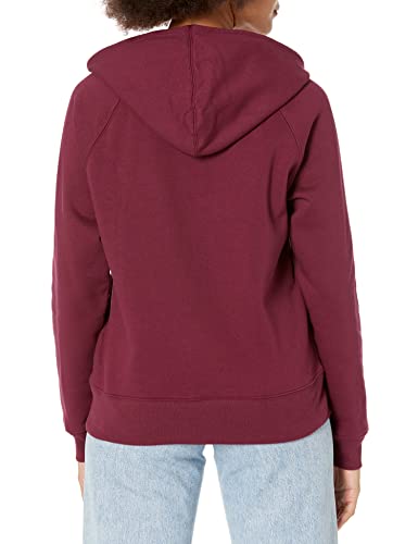 GAP womens Logo Hoodie Zip Sweatshirt, Ruby Wine, X-Large US