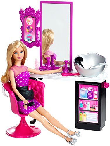 Ever After High CMM55 Barbie Malibu Ave Salon with Barbie Doll Playset