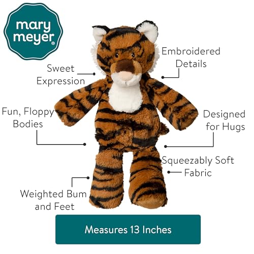 Mary Meyer Marshmallow Zoo Stuffed Animal Soft Toy, 13-Inches, Tiger