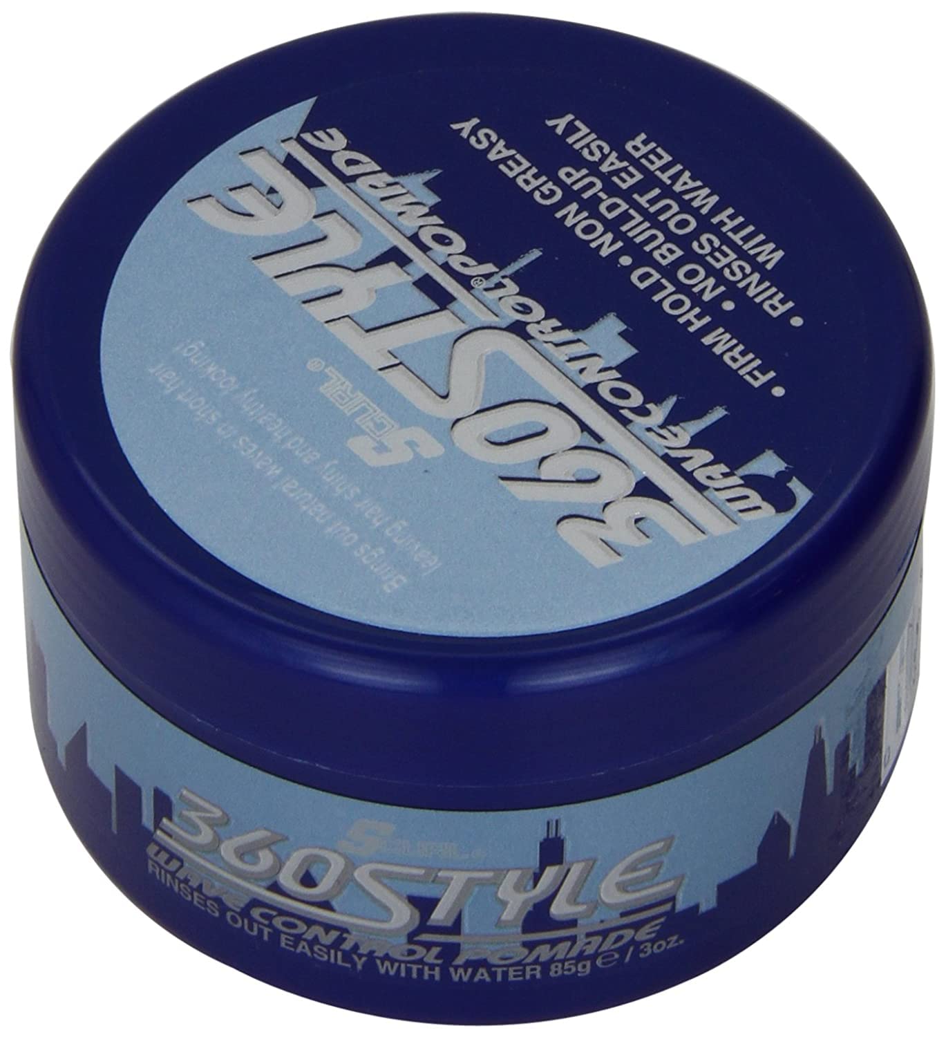 Lusters S-Curl 360 Wave Control Pomade 3 Ounce (88ml) (2 Pack)