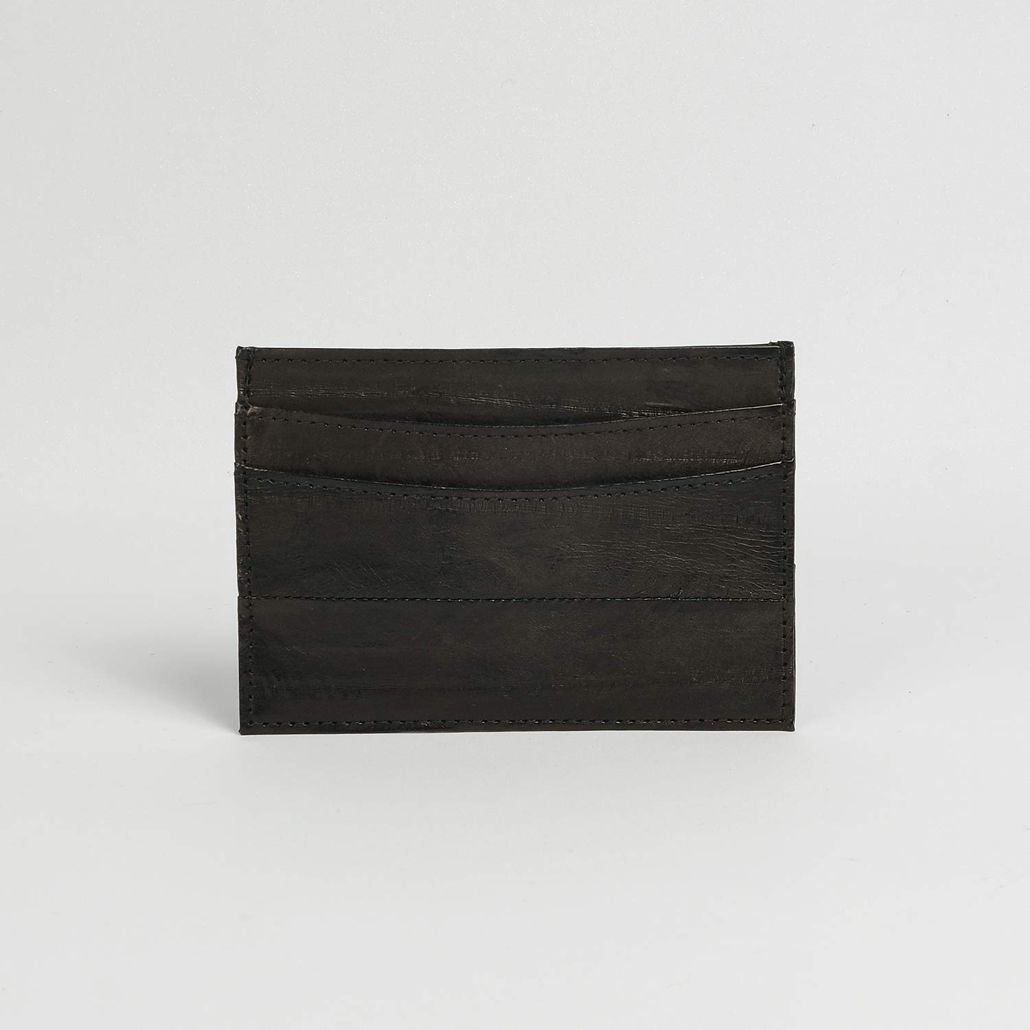 OROM EEL SKIN LEATHER CREDIT CARD WALLET (bronze, 4.0" x 2.8")