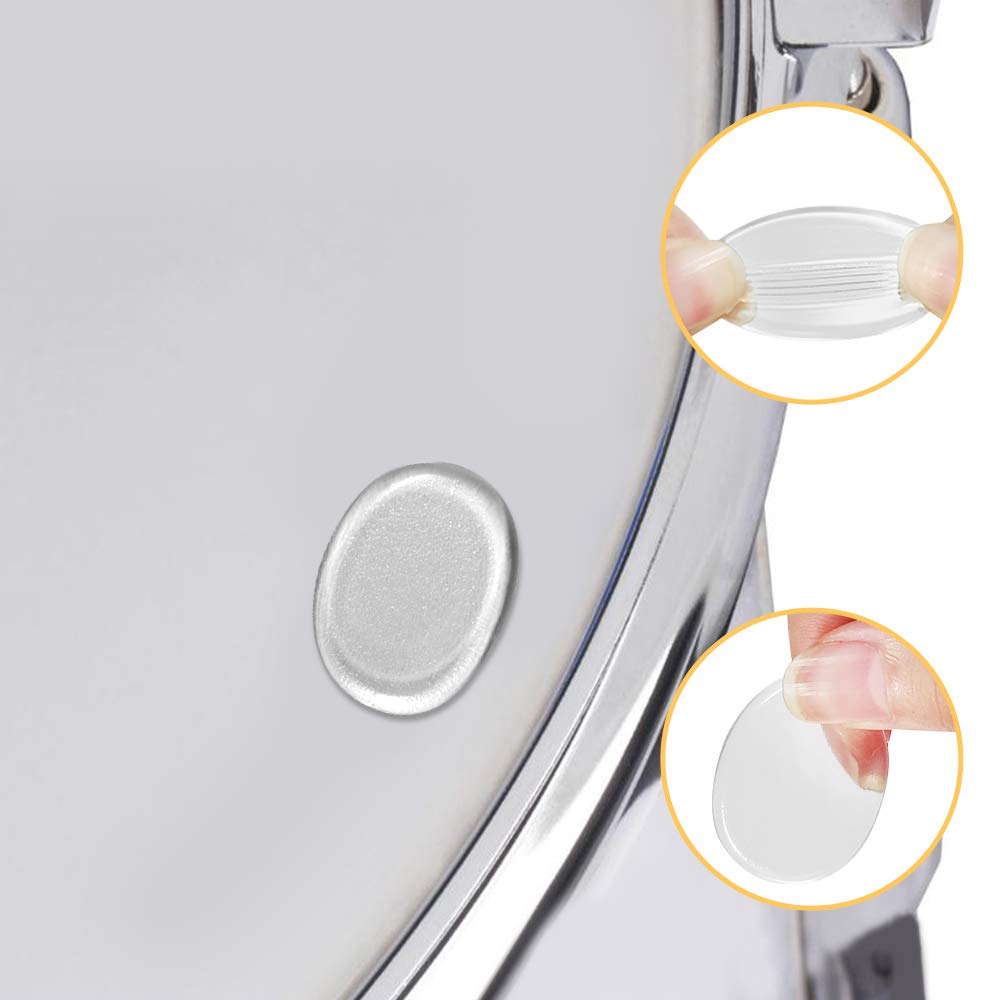 maxin Drum Dampener Gel,12 Pcs Round and 4 Pcs Long Clear Drum Dampener,Soft Silicone Drum Damper Gel Pads Drum Silencers for Drums Tone Control