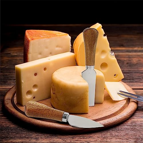 Clarmonde Premium Wooden Handle Cheese Tool Set - 6 Piece Cheese Knife Set - Cut, Spread All Your Favorite Cheeses (6-piece wooden set)