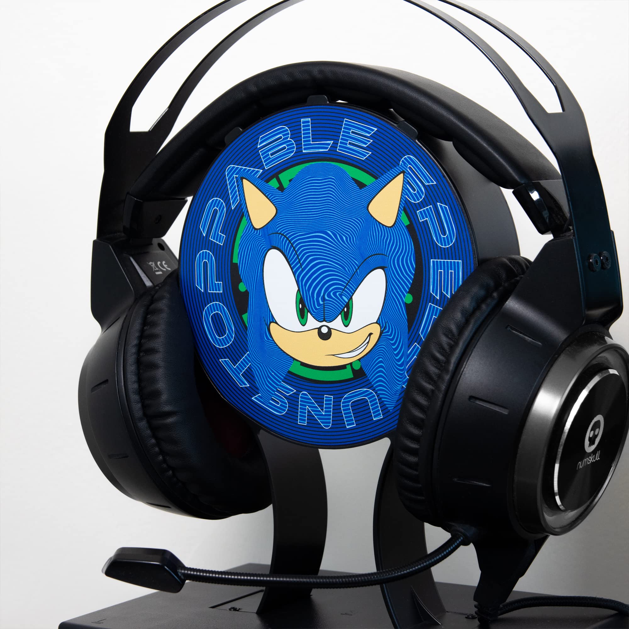 Numskull Official Sonic the Hedgehog Gaming Accessory Locker Storage Stand Holds 10 Games/DVDs–4 Controllers Headset & Accessories Durable Compact Organizer Official Sonic the Hedgehog Merchandise