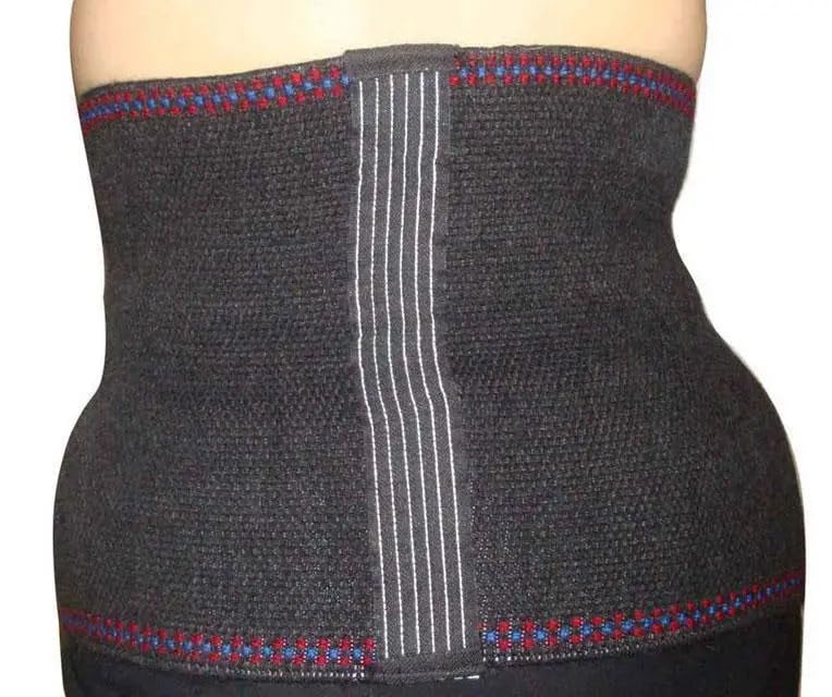 Dog's Hair Wool Therapeutic Belt for the Back and Waist Warming Orthopedic Bandage for Back Pain Arthritis, Neuritis (S)