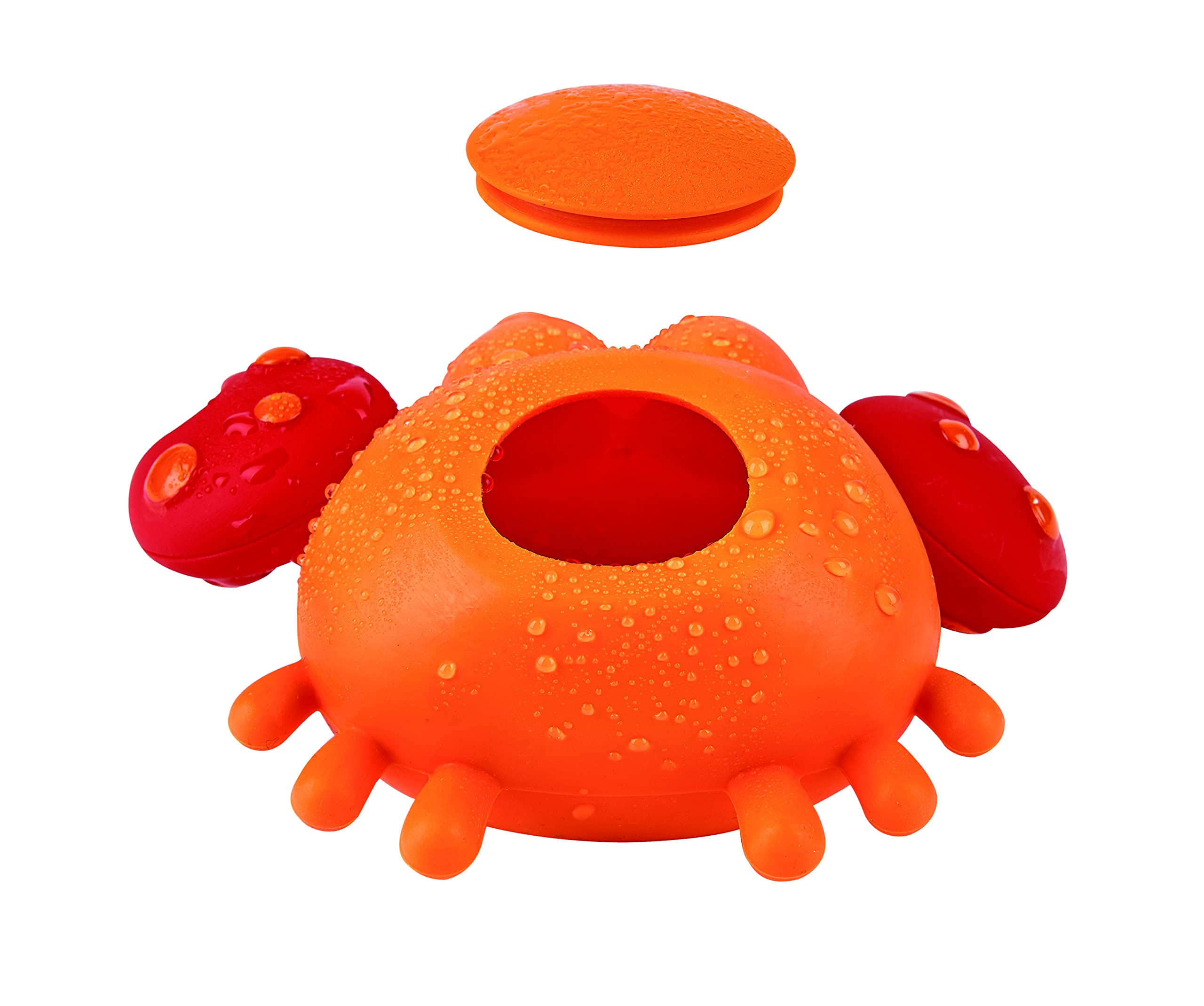 Hape Rock Pool Squirters | Colorful Baby & Toddler Bath Toys, Silicone and Non-Toxic Set, Water Spouting and Suction Crab & Fish