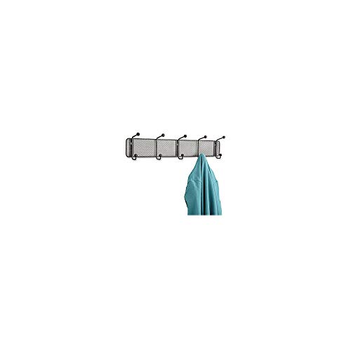 Safco 6403Bl Onyx Mesh Wall Racks 5 Hook Steel