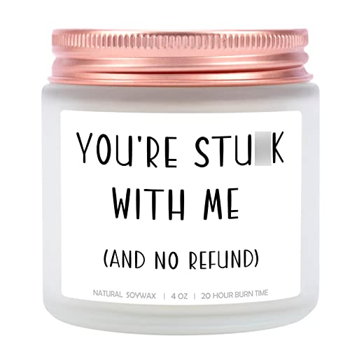 Lavender Scented Candles, Valentine Day Gifts for Him Her, Romantic Present for Women Men Boyfriend Girlfriend Wife Husband BFF Bestie, Anniversary Birthday Dating Gift