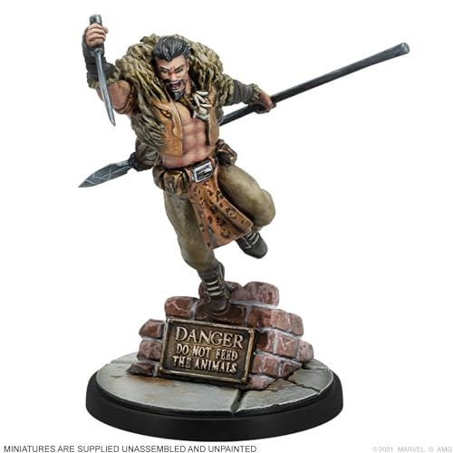 Marvel: Crisis Protocol Lizard and Kraven Character Pack - Unleash The Fearsome Spider-Foes! Tabletop Superhero Game, Ages 14+, 2 Players, 90 Minute Playtime, Made by Atomic Mass Games
