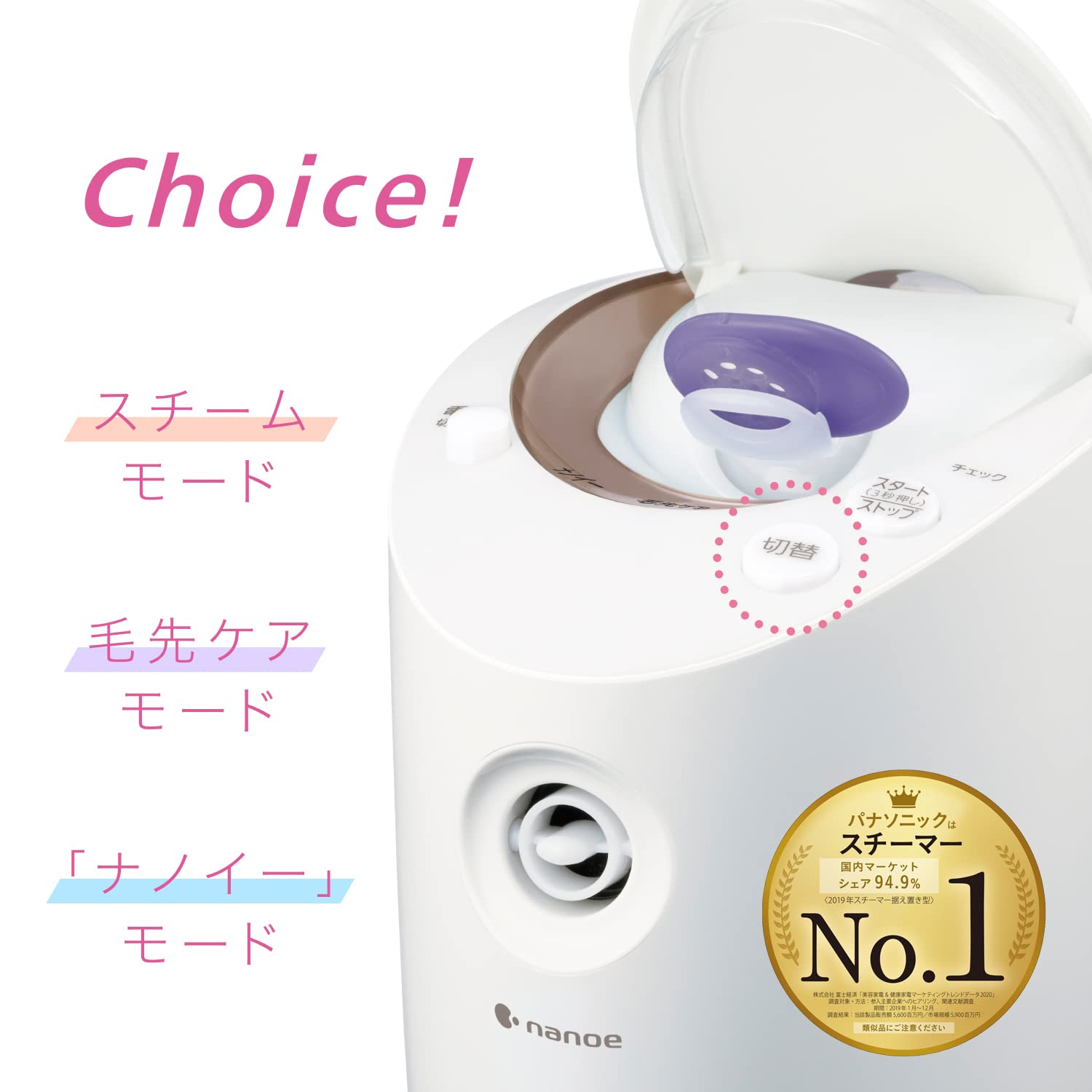 Panasonic EH-SA6C-N [Steamer Nanocare 2Way Type Gold Style] Facial Steamer 100V Shipped from Japan
