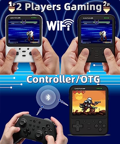 GKD Mini Plus Handheld Game Console 3.5 inch Portable Retro Video Games Consoles Pocket Rechargeable RK3566 Hand Held Classic System Black 32GB 128GB