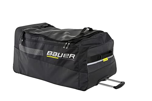 Bauer Elite Hockey Wheeled Bag ('21) (Black, Senior/Large (36" x 17" x 19.5"))