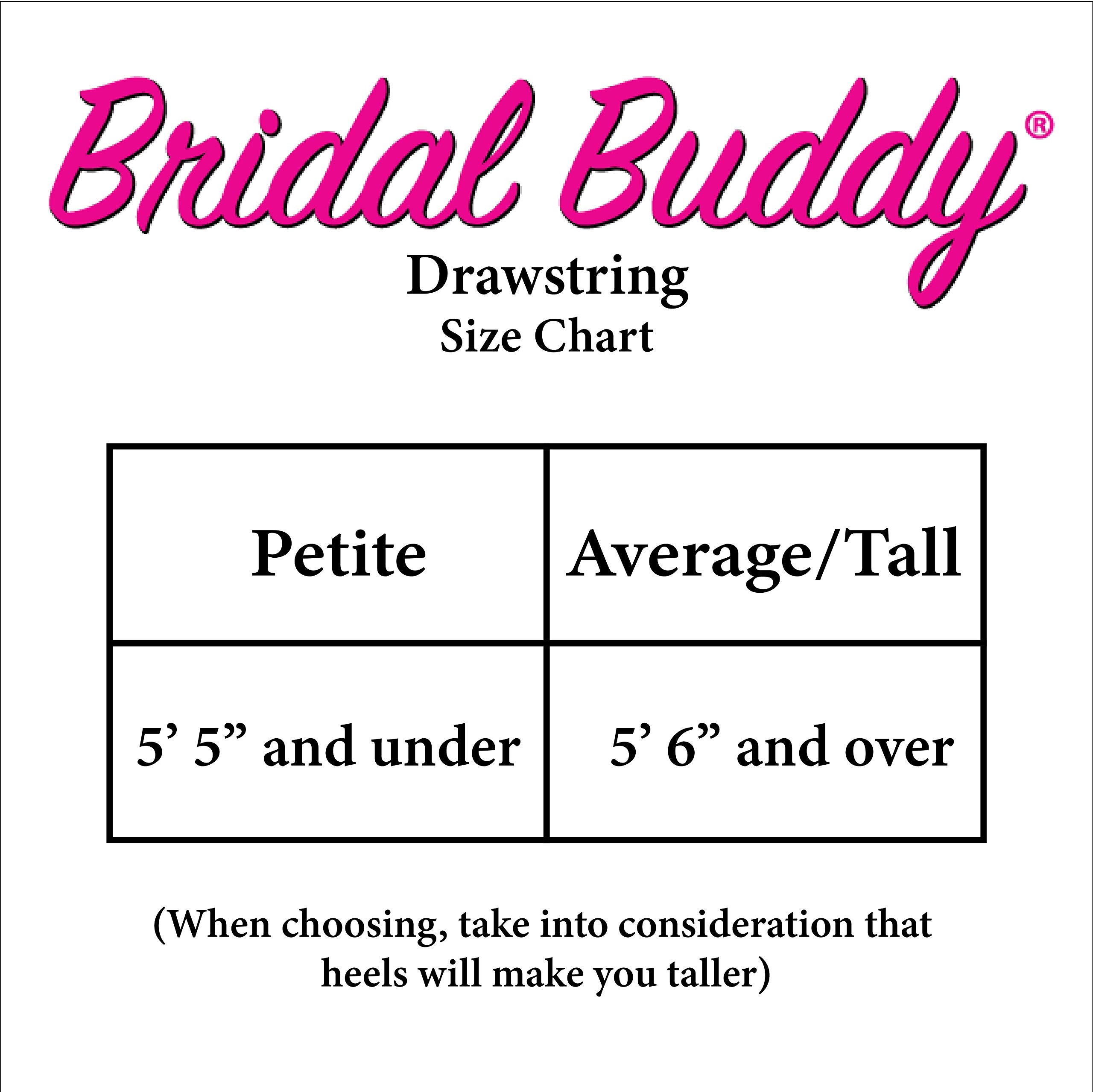 Bridal Buddy Wedding Dress Slip Drawstring Underskirt Accessory β As Seen on Shark Tank