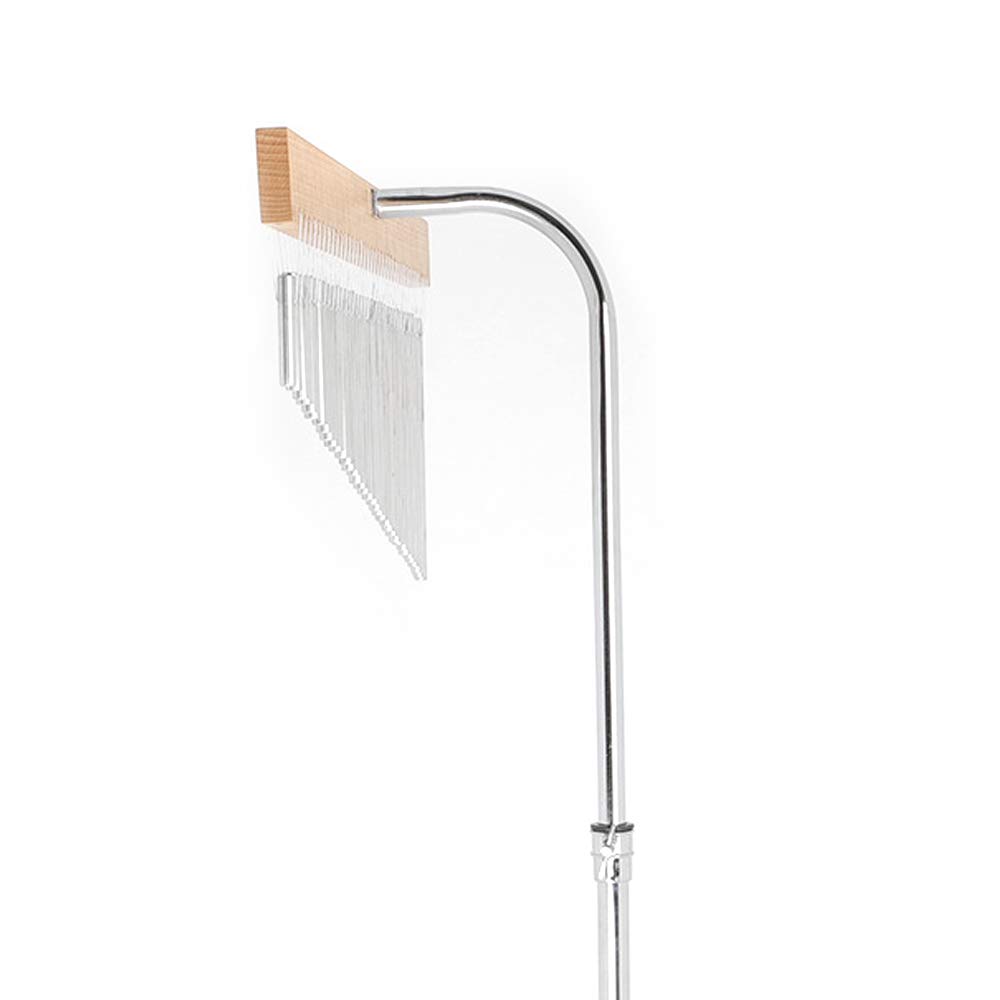 LOMENTICS36-Tone Bar Chimes Bars Single-Row Wind Chime Musical Percussion Silver with Mounting Stand