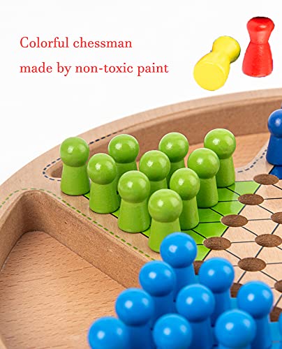 WEROCK Chinese Checkers & Gobang (Five in a Row) 2 in 1 Traditional Strategy Board Game for Family and Party