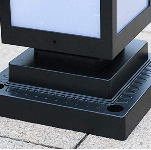 Outdoor Post Light Solar Post Lights Outdoor Waterproof Post Lamp Home Garden Pillar Light Glass Post Lights Villa Courtyard Park Column Headlight
