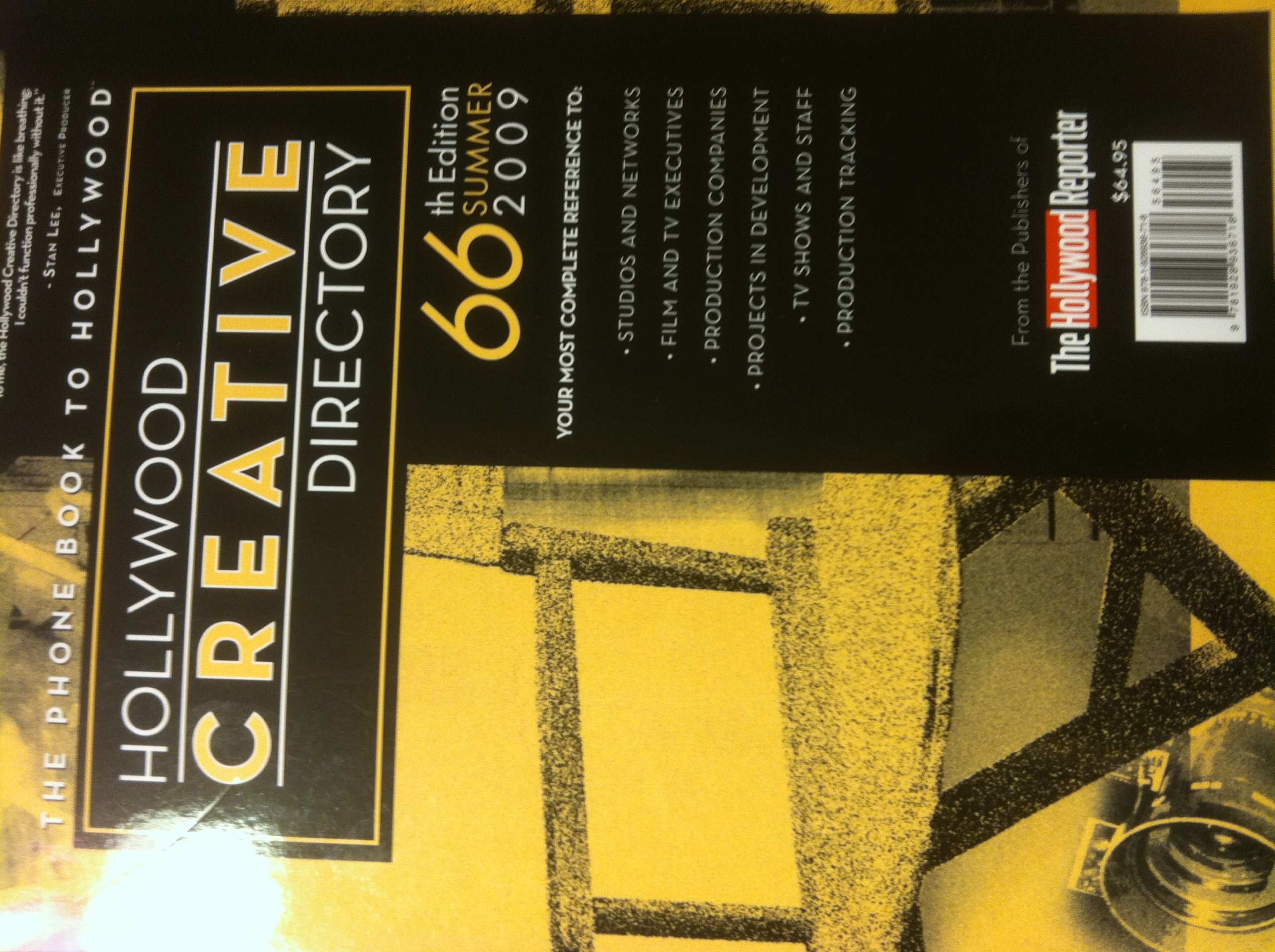Hollywood Creative Directory: Summer 2009