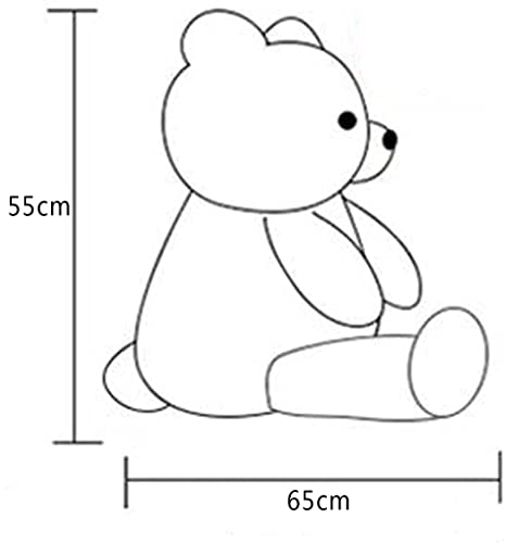 SNOWOLF 1.2M Giant Teddy Bear Plush Toy 4ft Big Cuddly Stuffed Animals Doll Gift for Valentines Kids Girlfriend (Ice Cream, 47 in/120cm)