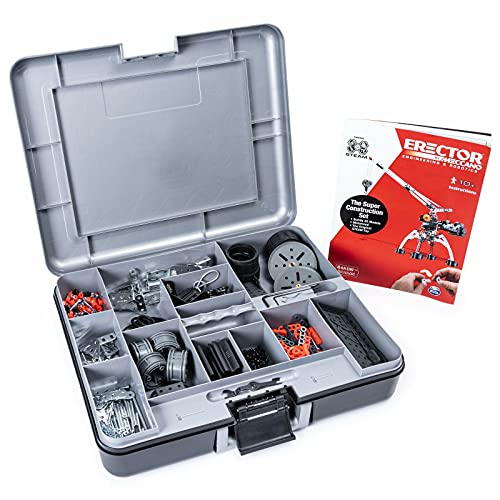 Meccano Erector Super Construction 25-in-1 Motorized Building Set, Steam Education Toy, 638 Parts, for Ages 10+