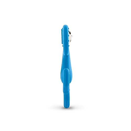 Matchstick Monkey Dancing Monkey Teething Toy for Babies & Toddlers, BPA-Free Food Grade Silicone, Easy to Hold, Stimulates and Massages Sore Gums, Blue