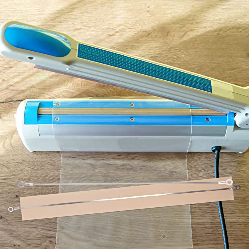 Heat Sealer Strips Sealer Replacement Element Grip 5 Pcs Heat Seal Strips Replacement Elements Impulse Sealer Heating Strips 200mm Machine Machine Heating Strip for Sealer