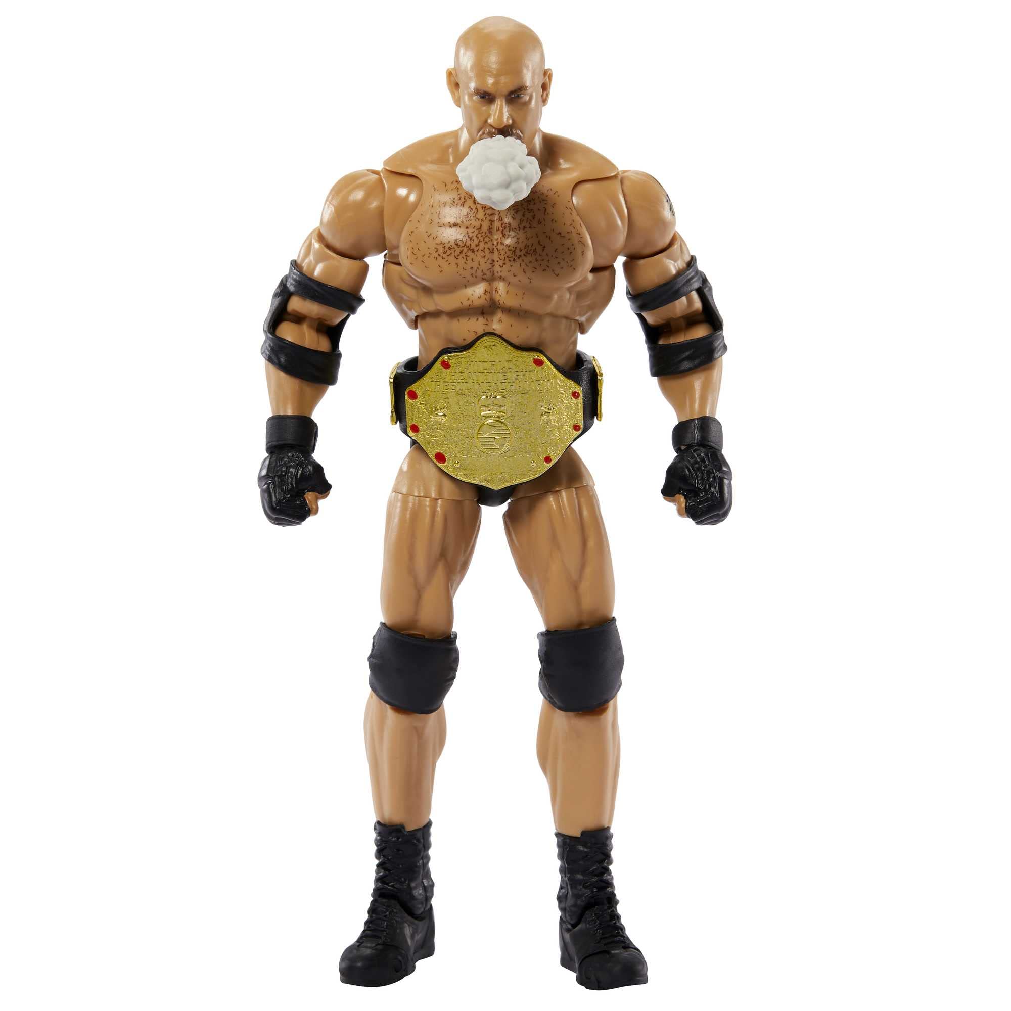 Mattel WWE Ultimate Edition Fan TakeOver Action Figure, Goldberg Collectible Set with Interchangeable Accessories Like Extra Heads & Swappable Hands