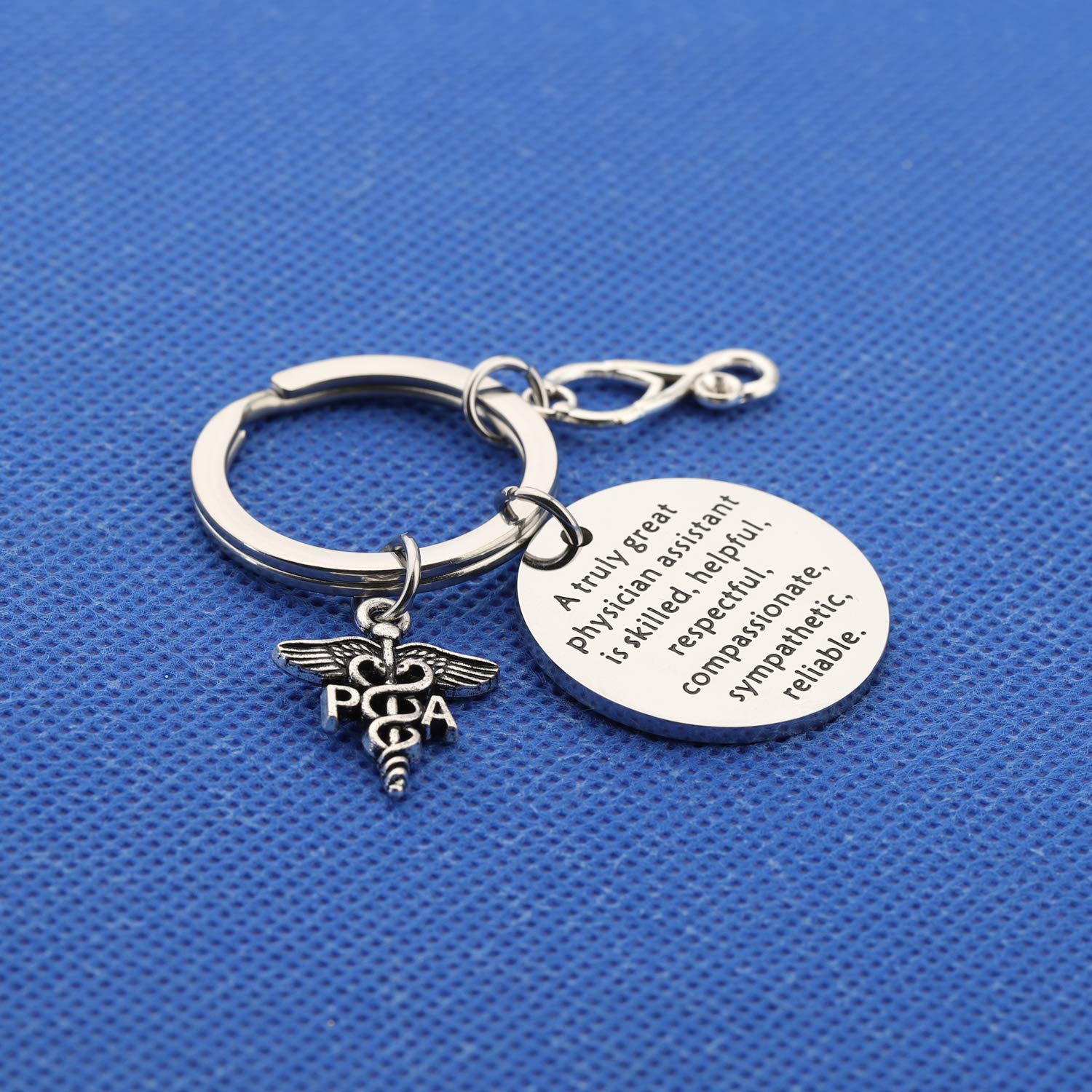 BAUNA Physicians Assistant Graduation Gifts PA Keychain A Truly Great Physician Assistant Keychain