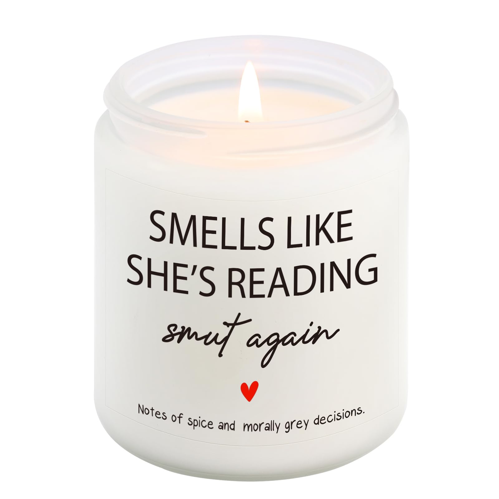 Bookish Gifts, Reading Gifts, Smutty Book Gifts for Book Lover, Bookworm, Librarian - Book Themed Gifts, Funny Christmas Gifts for Women, Readers, Book Lovers Gifts - Smut Candle