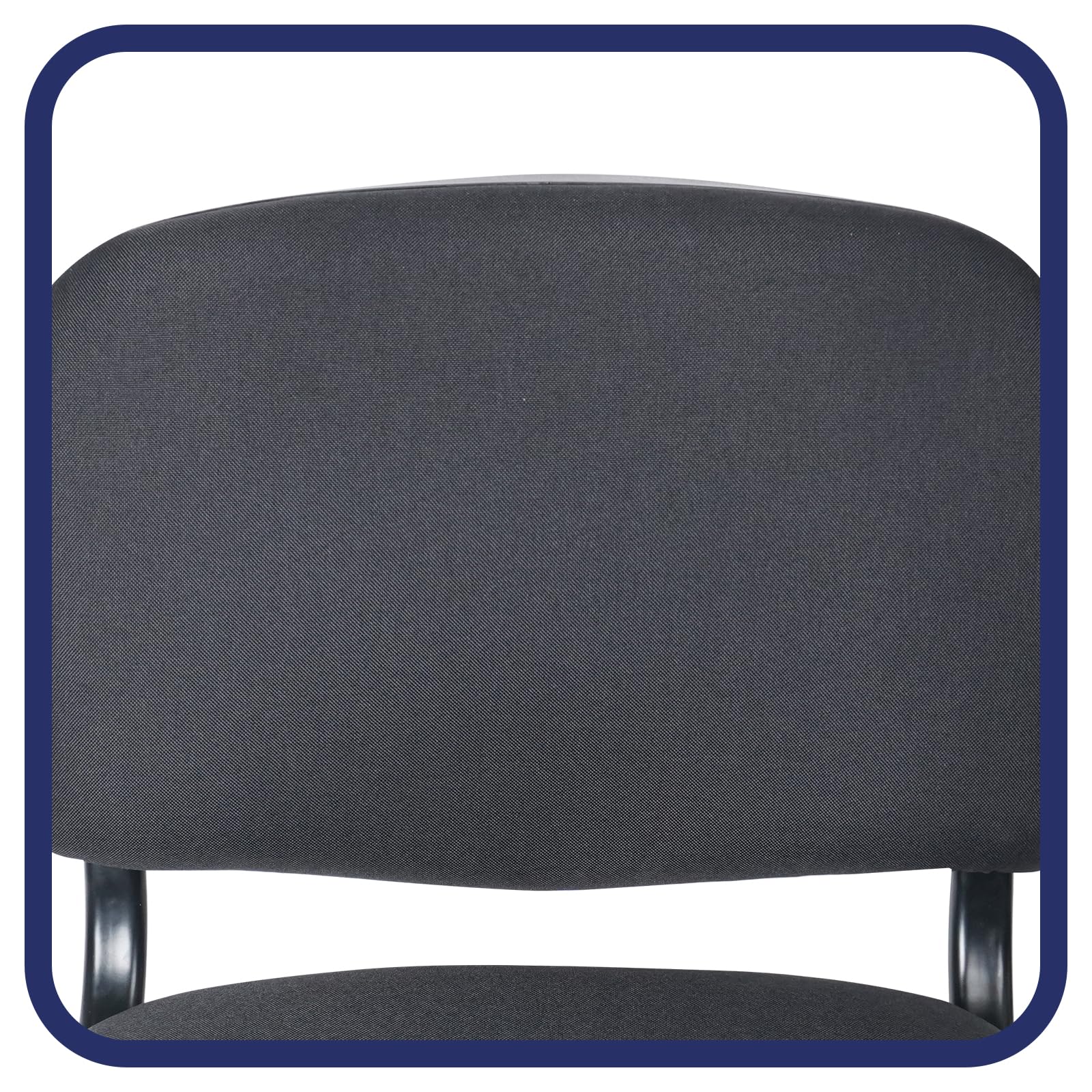 CLATINA Waiting Room Chairs Fabric Stackable Chairs Metal Frame with Lumbar Support and Thickened Seat Cushion for Waiting Conference Room Guest Chairs 1 Pack…