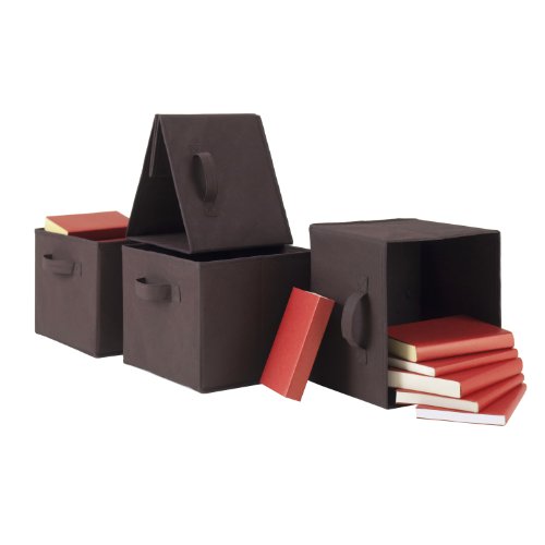 Winsome Leo Capri, 10.06" W x 9" H x 10.97" D, Chocolate