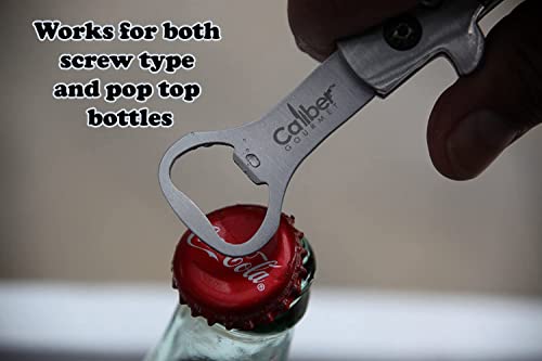 Caliber Gourmet Switchblade Bottle Opener for Beer Soda Bartender Supplies Tailgate party parties -Black