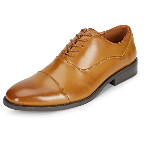 Kenneth Cole Men's Unlisted Half Time Oxford, Tan, 9.5
