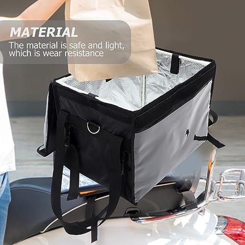 HEMOTON Insulated Food Delivery Bag, 32LReusable Warming Bag with Sturdy Zipper for Food Delivery & Grocery Shopping, Durable, Heavy Duty, Large Size