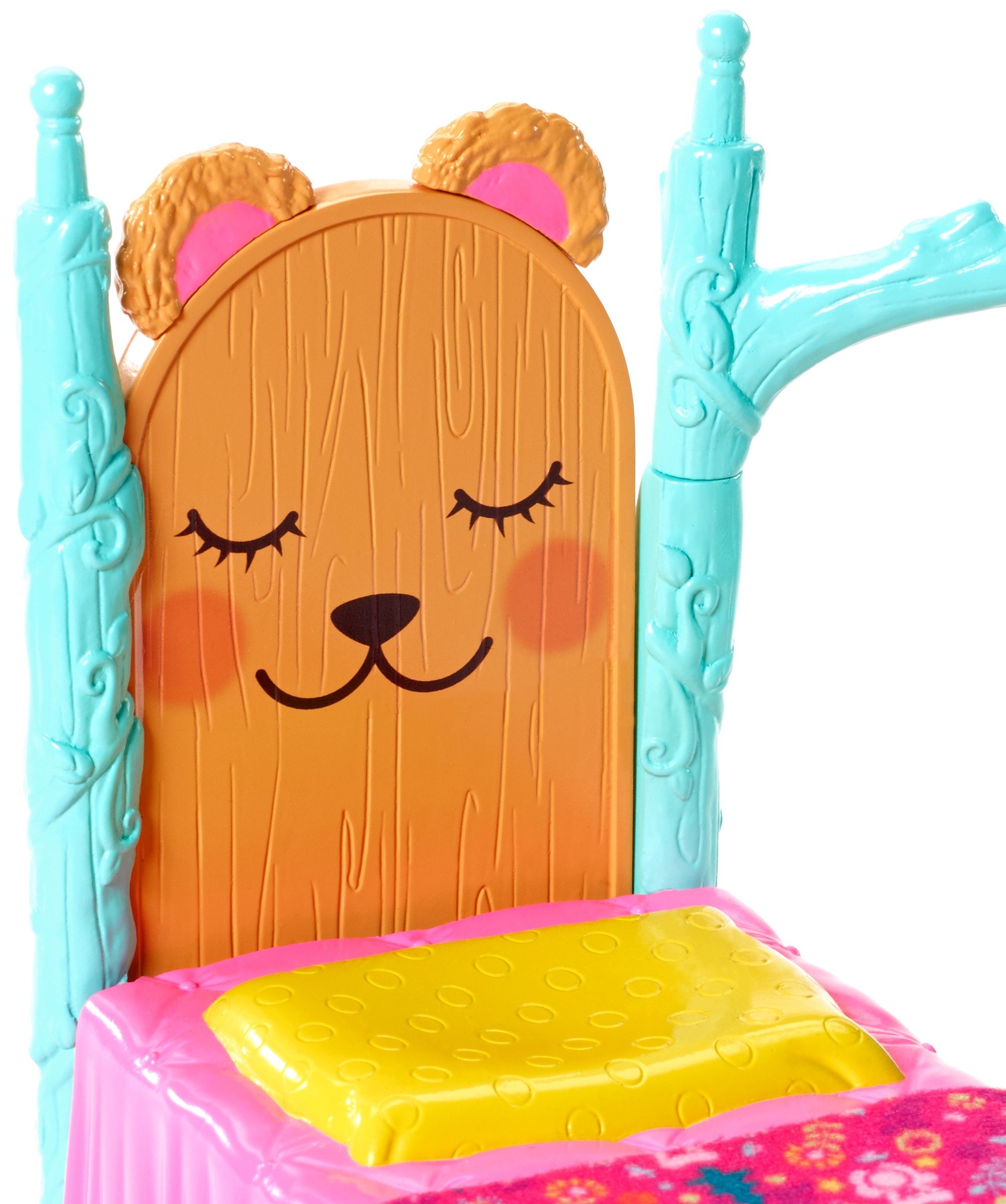 Mattel Enchantimals Sleepover Bedroom Playset β Bren Bear doll (6-in) and Snore Animal Figure