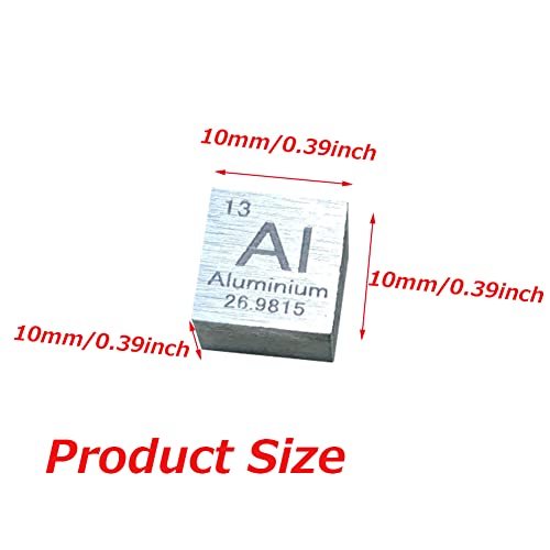 GOONSDS Element Cube - Metal Density Cubest for University Lab and Student Gift Ornament Collection,Aluminum al