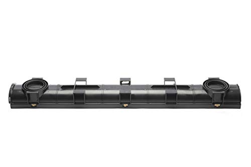 Compact Series 5.4 in. W x 3.15 in. D x 39.4 in. L Trench and Channel Drain with Black Grate 3Pack Kit including 2 End Caps