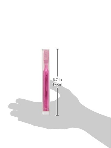 Supersmile New Generation Toothbrush w/ Patented 45° Soft Nylon Bristles - Whitening Tooth Brush w/ Ergonomic Handle Guarantees ADA Recommended Brushing Angle for Adults & Children (Pink)