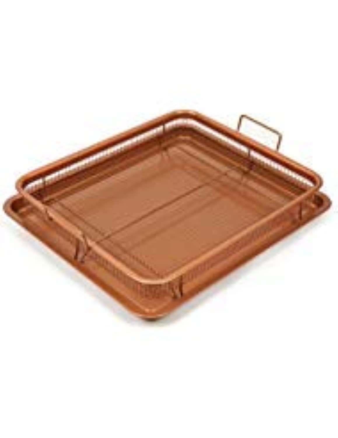 Copper Chef Nonstick Copper Crisper Pan, 12 x 18 Inch Deluxe, 2-Piece Set, Copper
