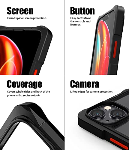 GOOSPERY Z Bumper Crossbody Compatible with iPhone 14 Case [Strap Included] Shock Absorbing Dual Layer Structure TPU Edge Crystal Clear PC Cover with Shoulder Strap Outdoor Design, Clear