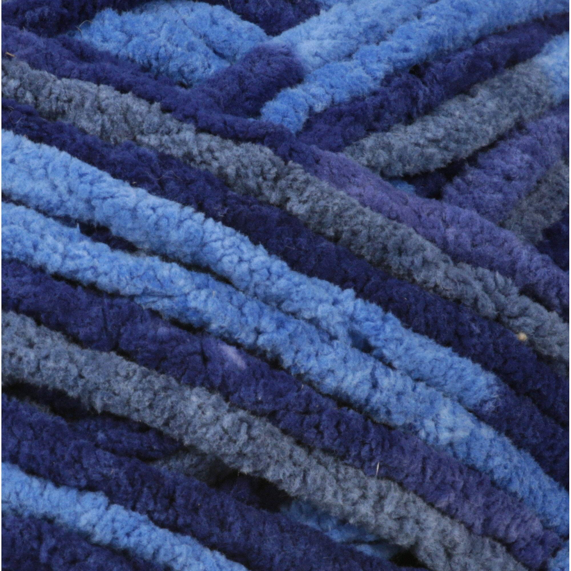 Bernat Blanket Yarn - Big Ball (10.5 oz) - 3 Pack with Pattern Cards in Color (North Sea)