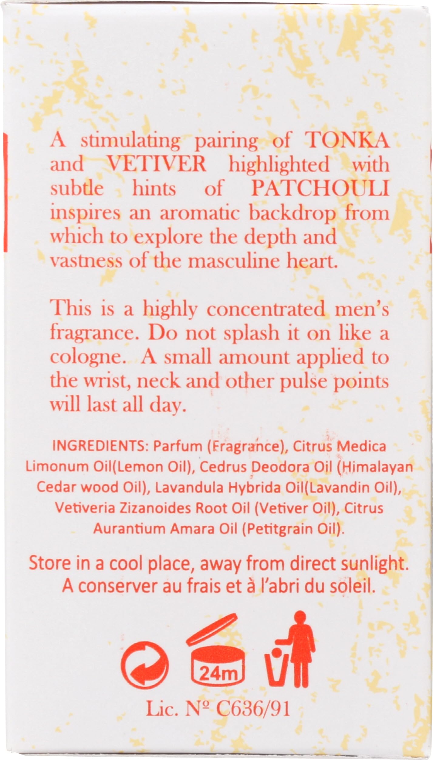 MAROMA Tonka Vetiver Perfume, 10 ML