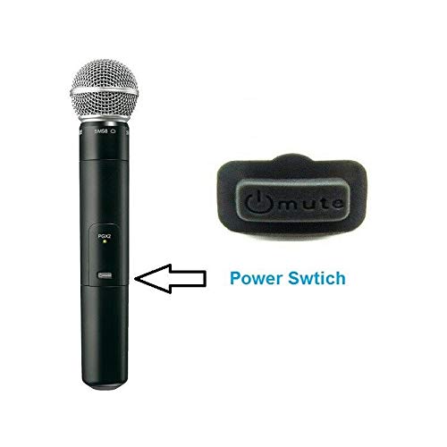 Bolymic PGX Mikes Power Switch Mode/Set Button for Shure PGX PGX2 Wireless System 2 Pack