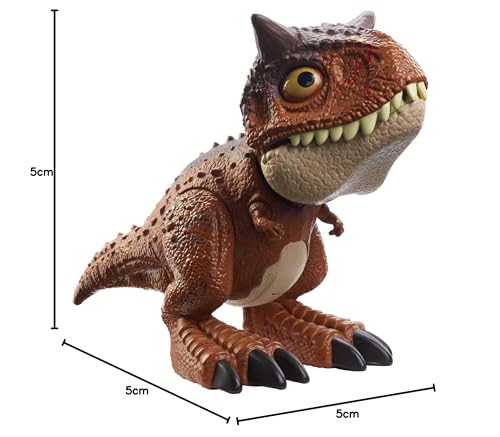 Mattel Jurassic World Camp Cretaceous Action Figure, Chompin’ Carnotaurus Toro Dinosaur Toy with Chimping & Other Motion