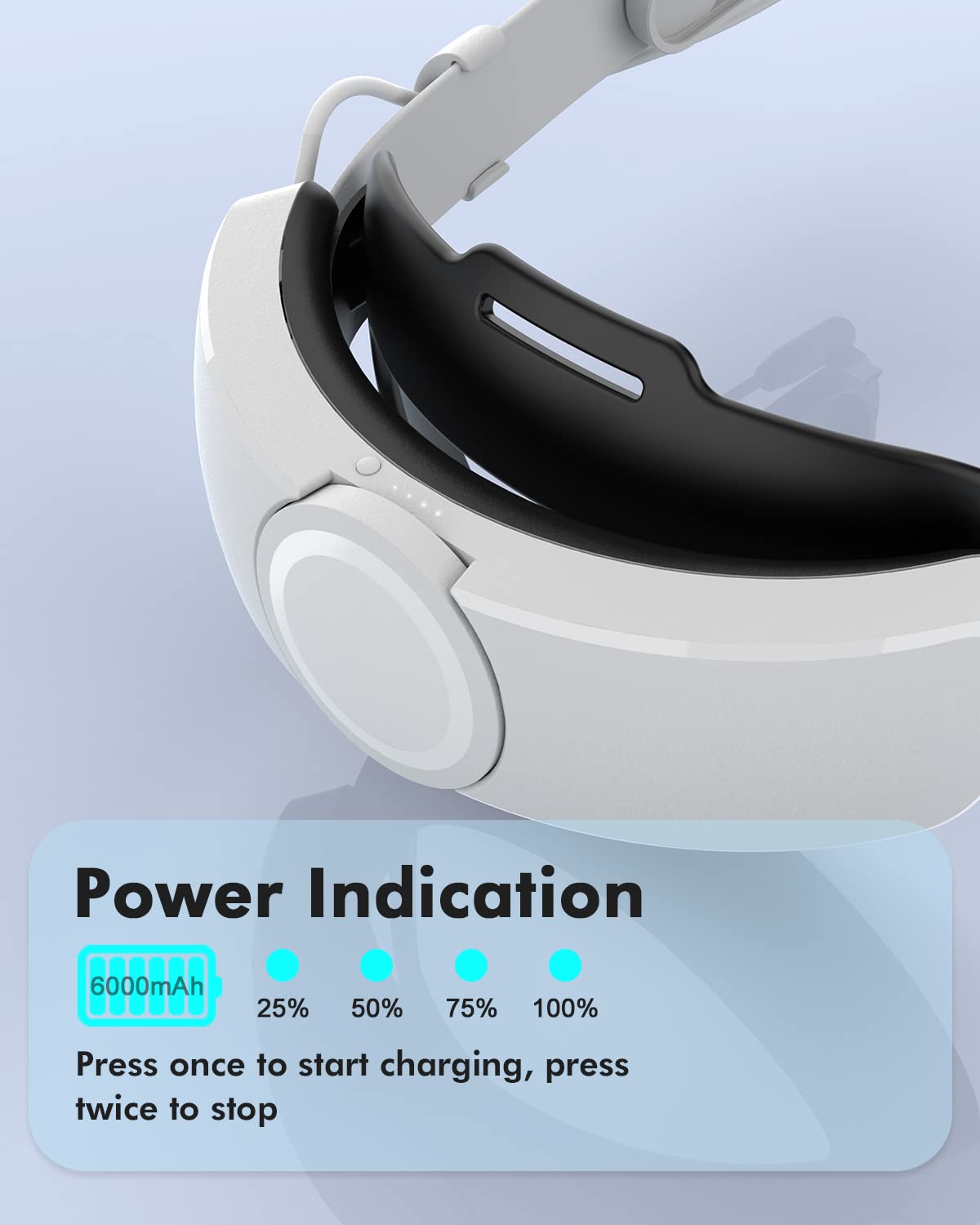Charging Dock and Head Strap with Battery Pack for Oculus Quest 2