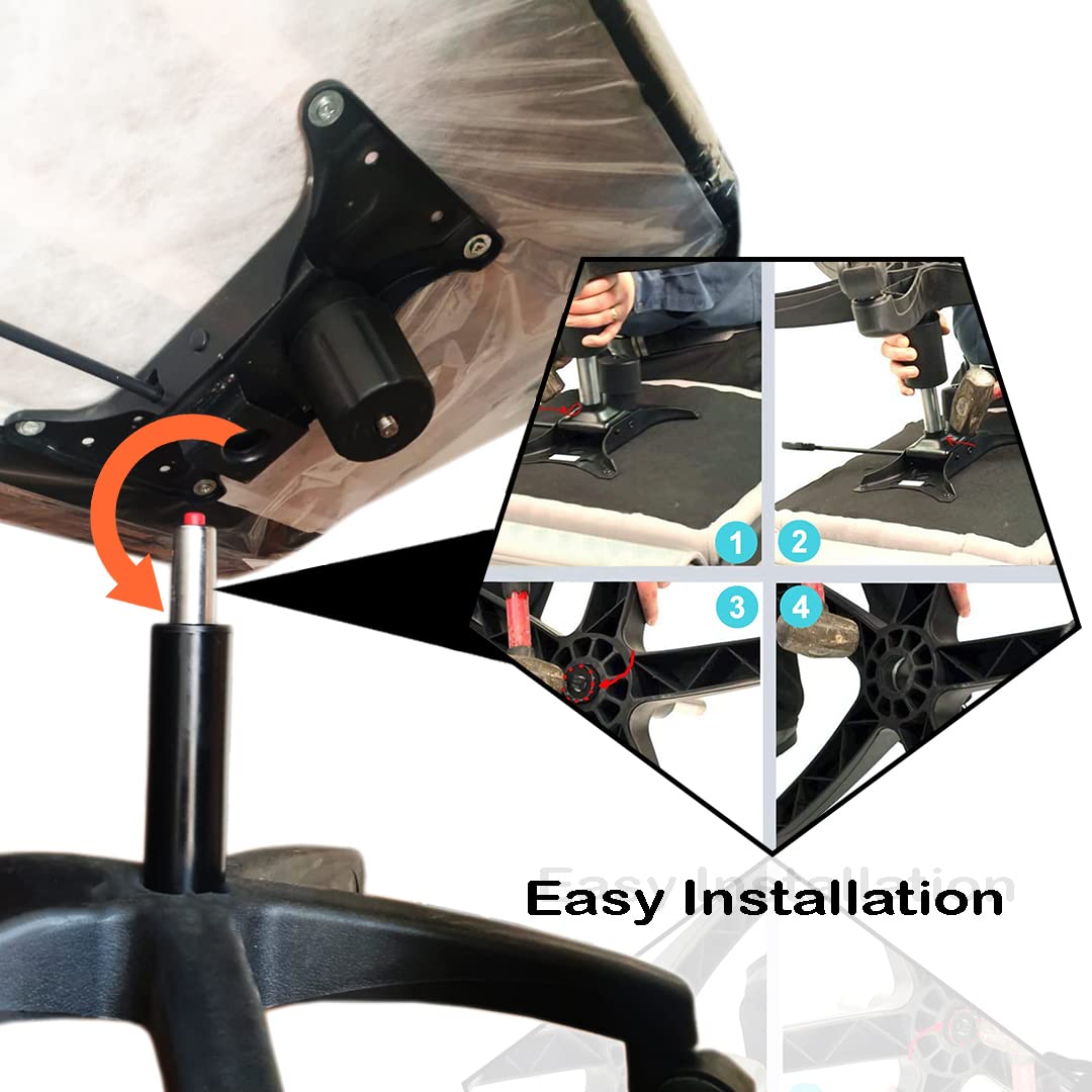 Office Chair Cylinder Replacement | Heavy Duty Best Class Chair Hydrolic (1000lbs)| Gas Cylinder for Office Chair, Gaming Chair, Computer Chair | 5.13" Length Extension