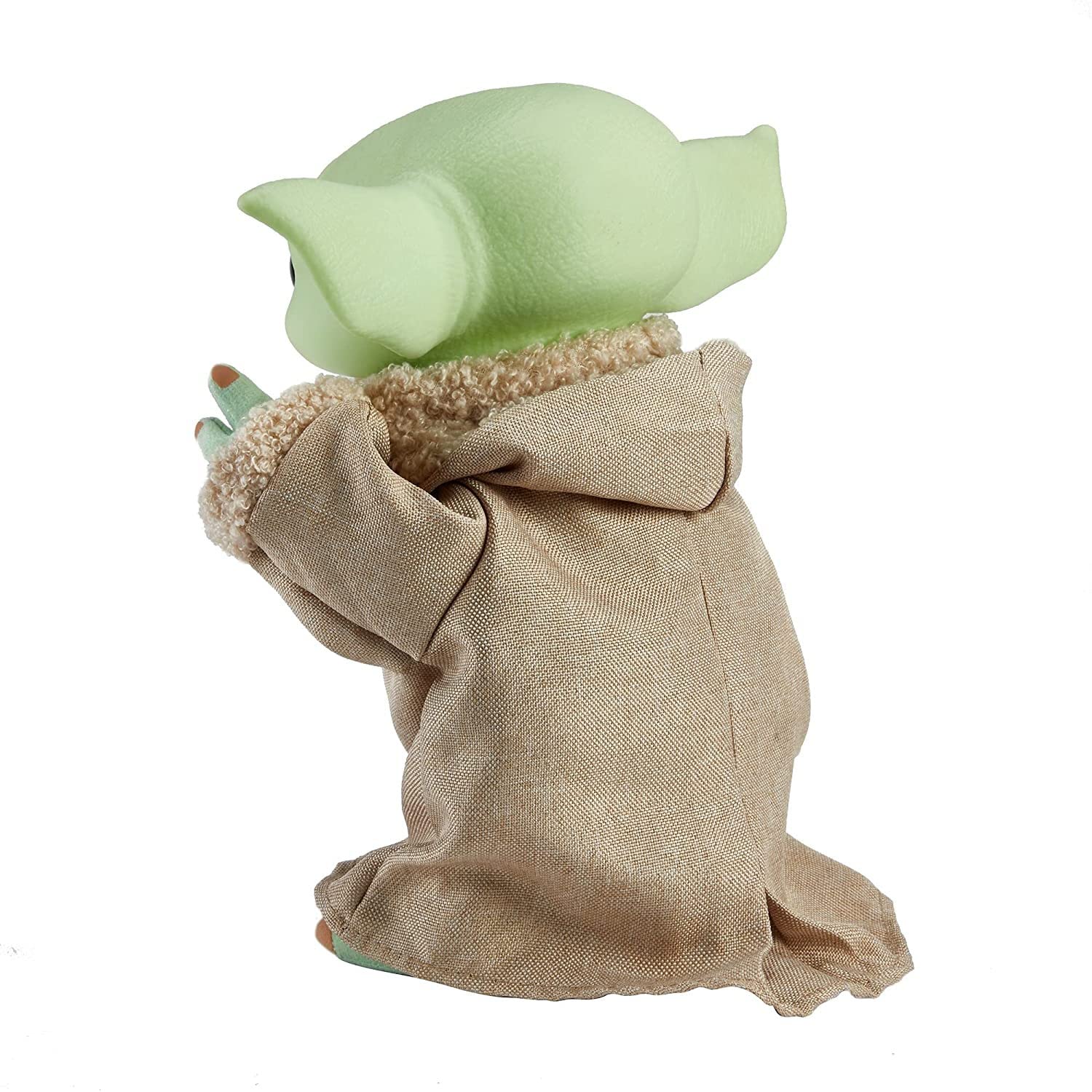 Mattel Star Wars Grogu Plush 10-inch Toy, Character Figure with Soft Body, Sounds & Carrier, Inspired by Star Wars The Mandalorian