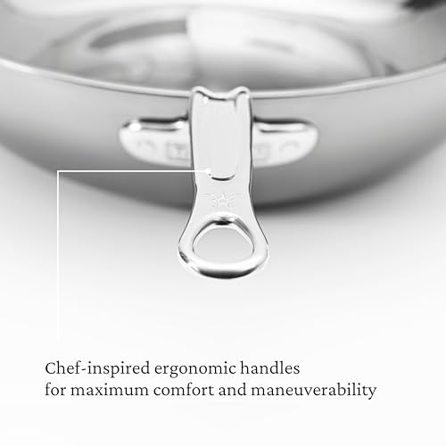Hestan - NanoBond Collection - Stainless Steel Chef's Pan, Induction Cooktop Compatible, 14-Inch