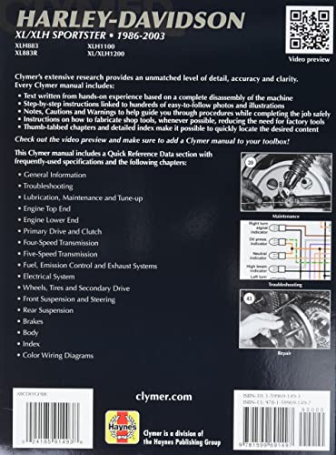 Harley-Davidson Sportster Motorcycle (1986-2003) Service Repair Manual