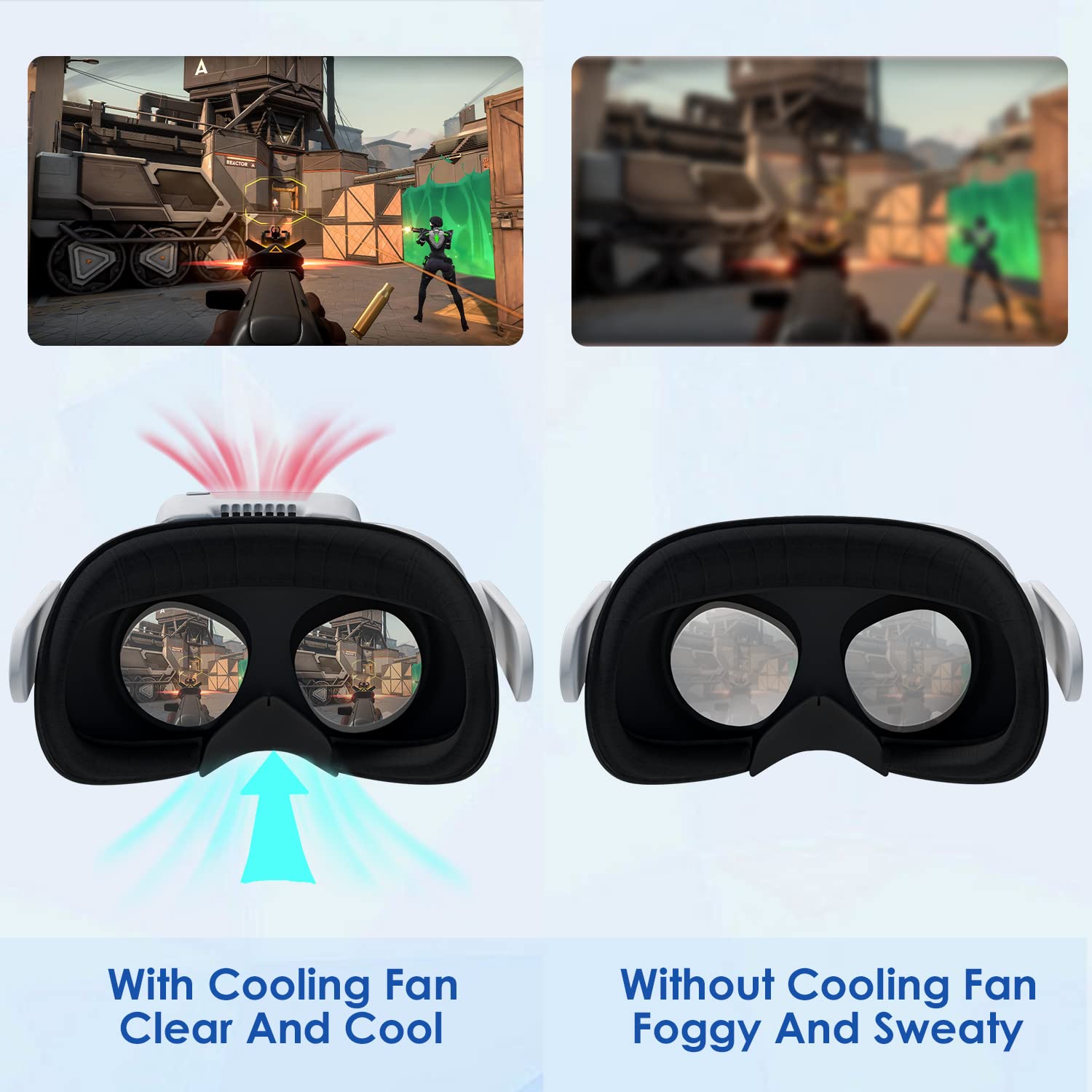 BROVR VR Face Cover with Cooling Fan